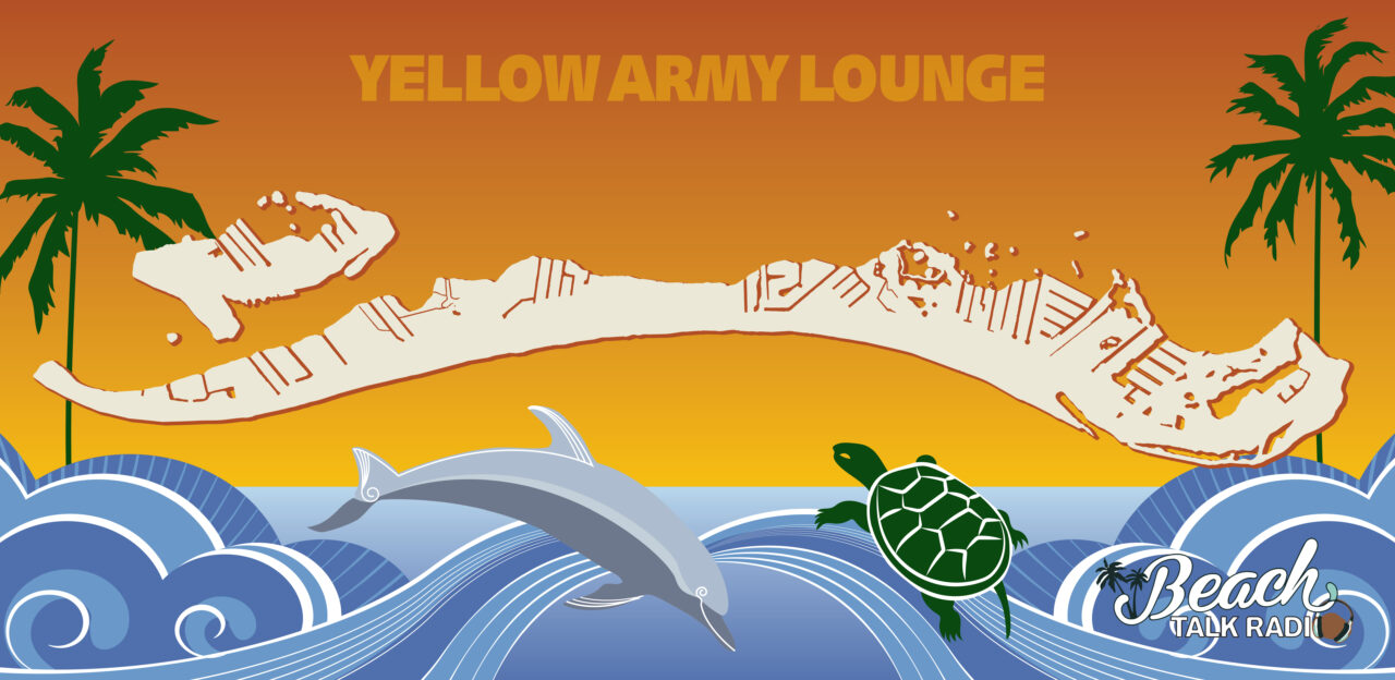 Yellow Army Mosaic Wall | Fort Myers Beach Woman's Club